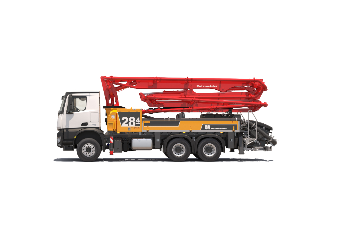 Putzmeister truck-mounted concrete pump M28 | LECTURA Press