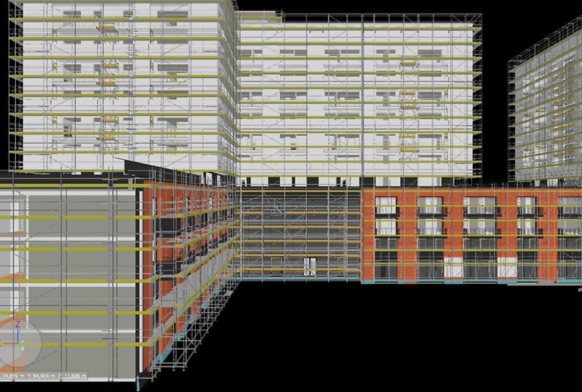 The 3D visualisation of the scaffolding plans gave the contractor a ...