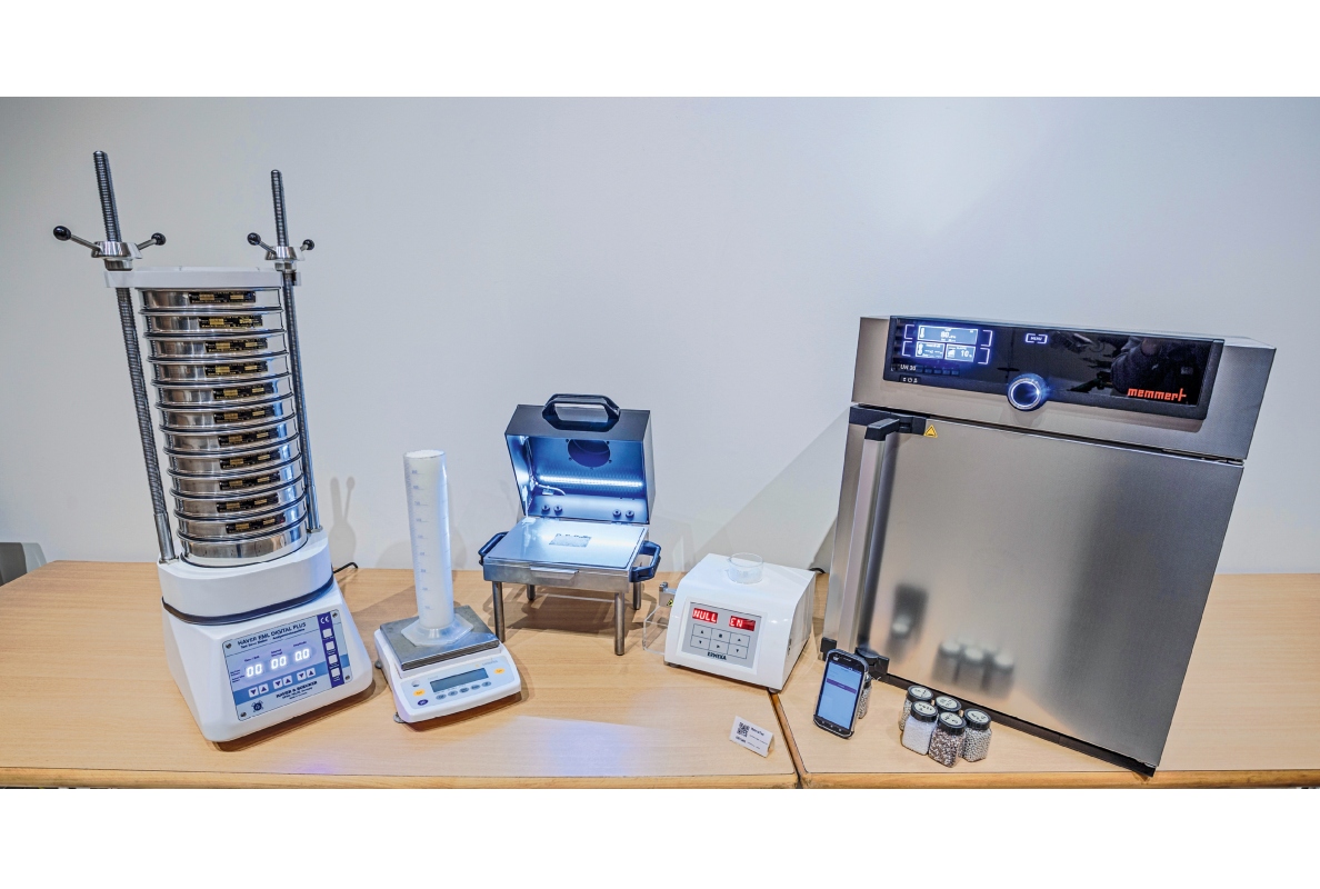 Laboratory analysis - for example, by sending a 5 kg fertiliser sample ...