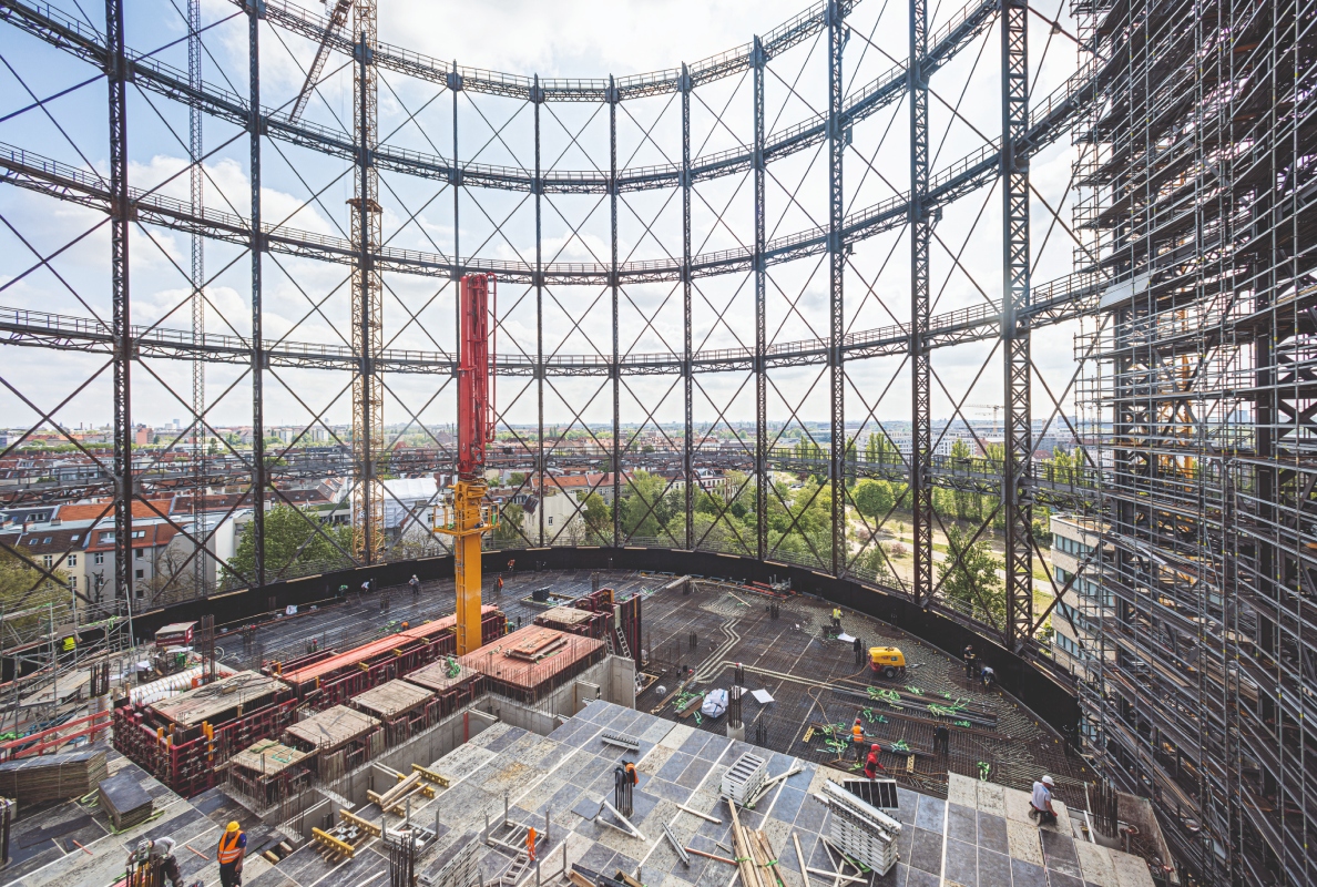 From the very beginning, the shell construction and steel structure ...