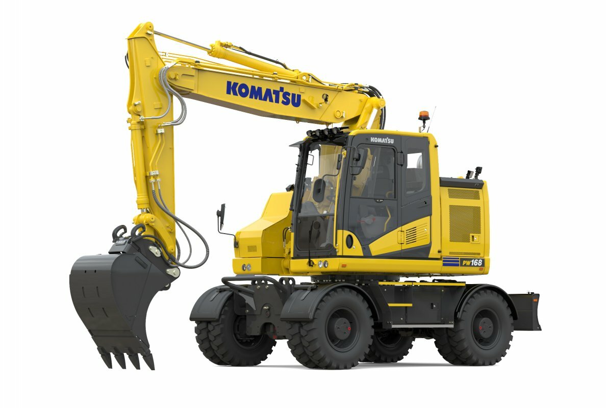 Komatsu Europe announces new PW168-11 and PW198-11 wheeled excavators ...