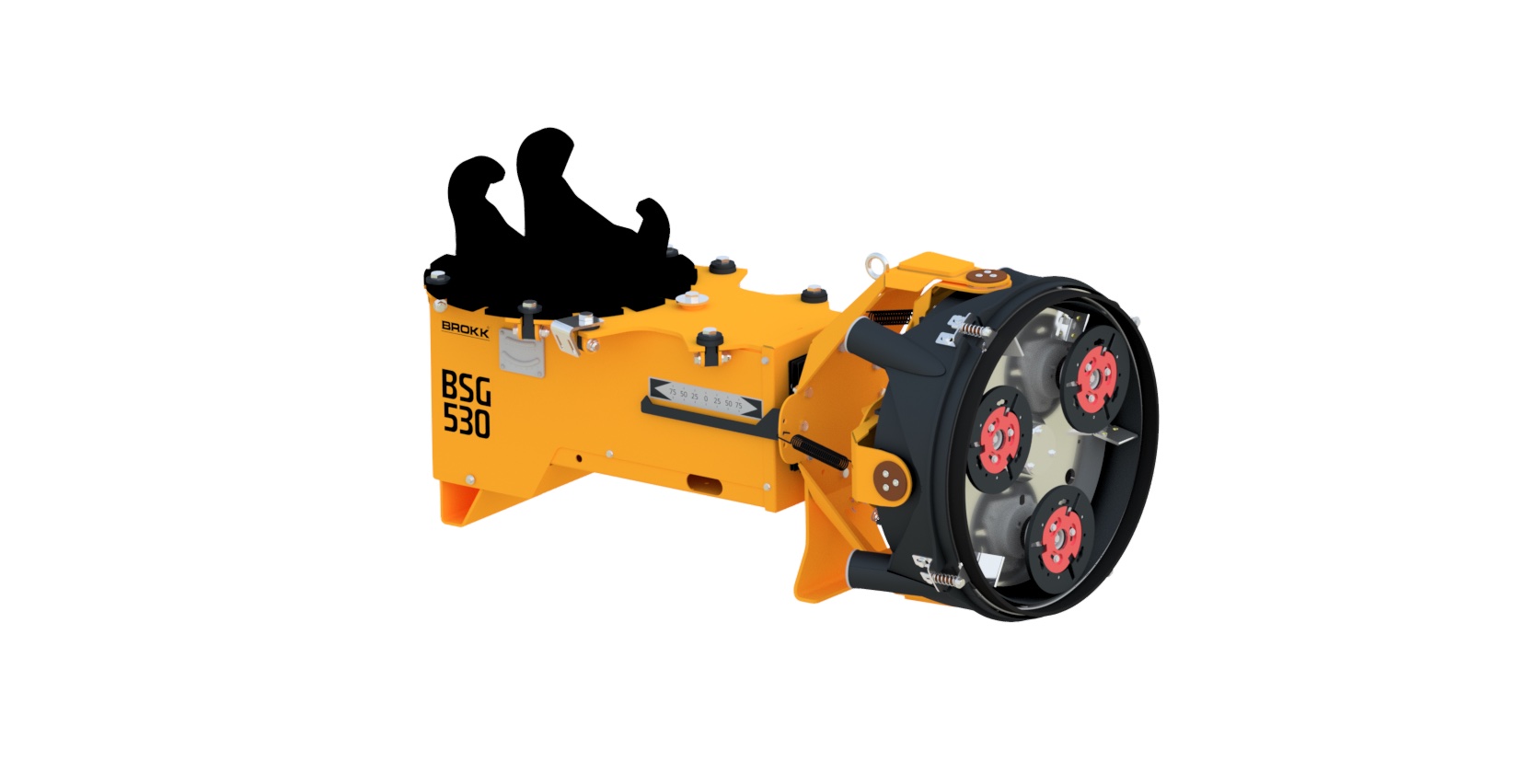 The BSG 530 is fully remote-controlled through the Brokk control box ...