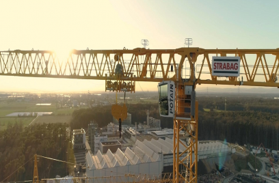 Strabag deploys Potain MDT 809 topless crane for FAIR particle ...