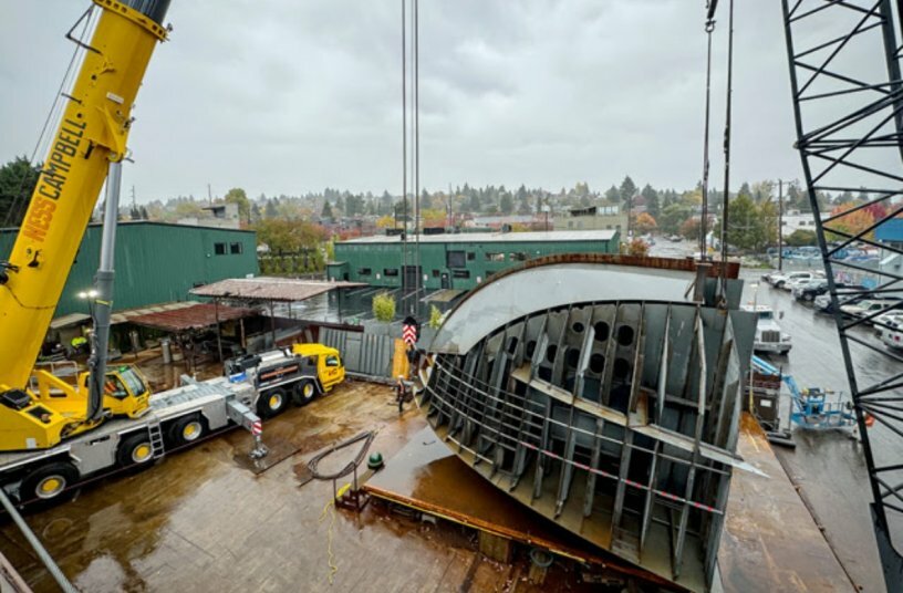 NessCampbell’s new Grove GMK6450-1 powers towboat assembly in Seattle ...