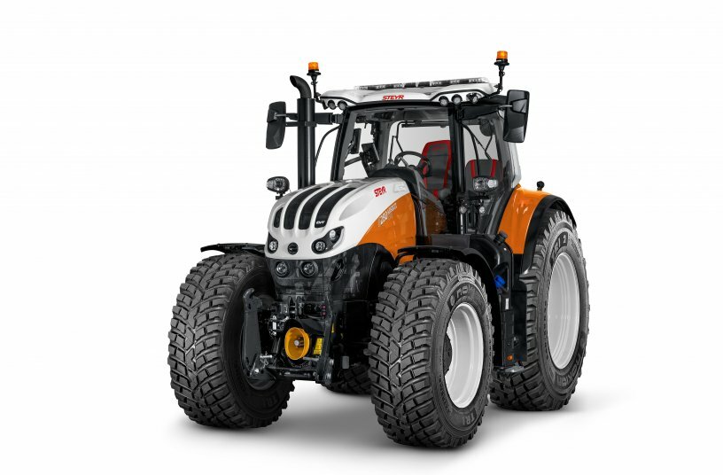 New STEYR® 6280 Absolut CVT tractor with XPower XPA electrical weed ...